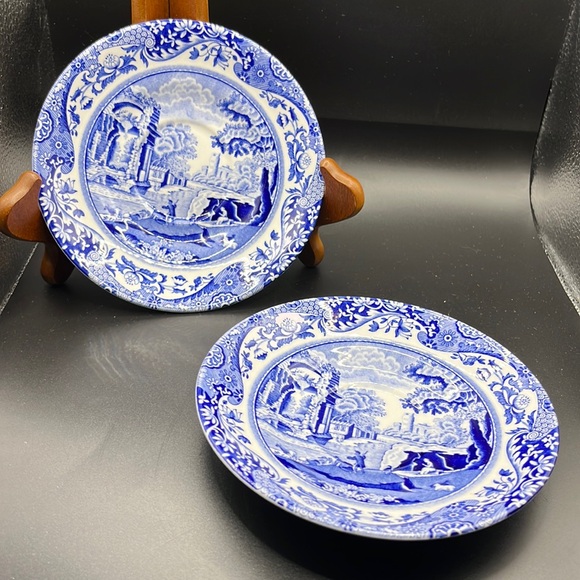 Spode | Dining | Spode Dinnerware Italian Blue Tea Cup Plates 6 Set Of ...